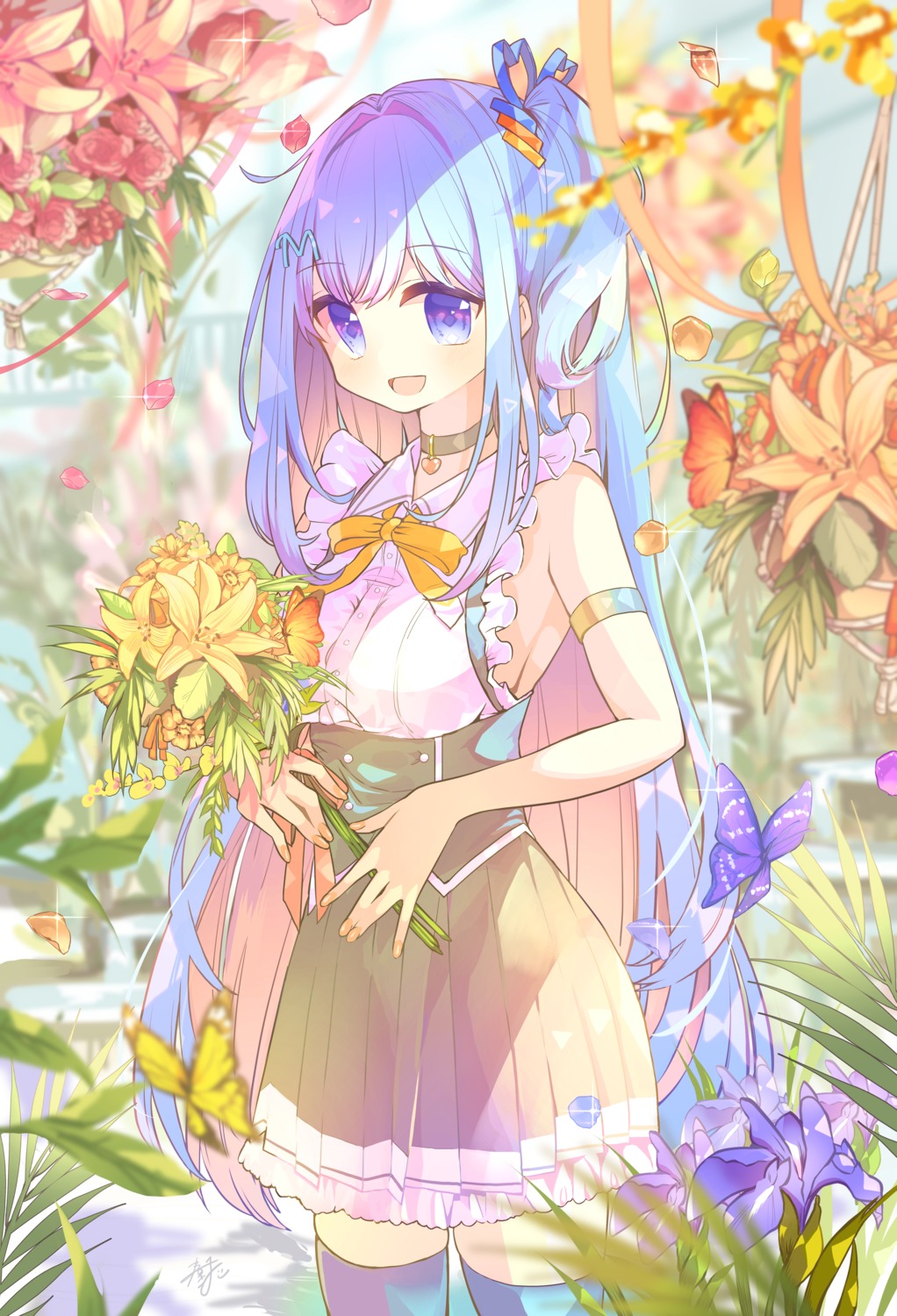 haruno hotaru emori miku project emori miku no bra thighhighs | #818648 | yande.re